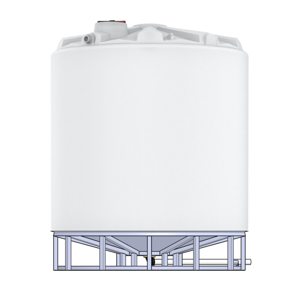32,000L Heavy Duty Cone Bottom Tank with Base sg1 - Global Rotomoulding