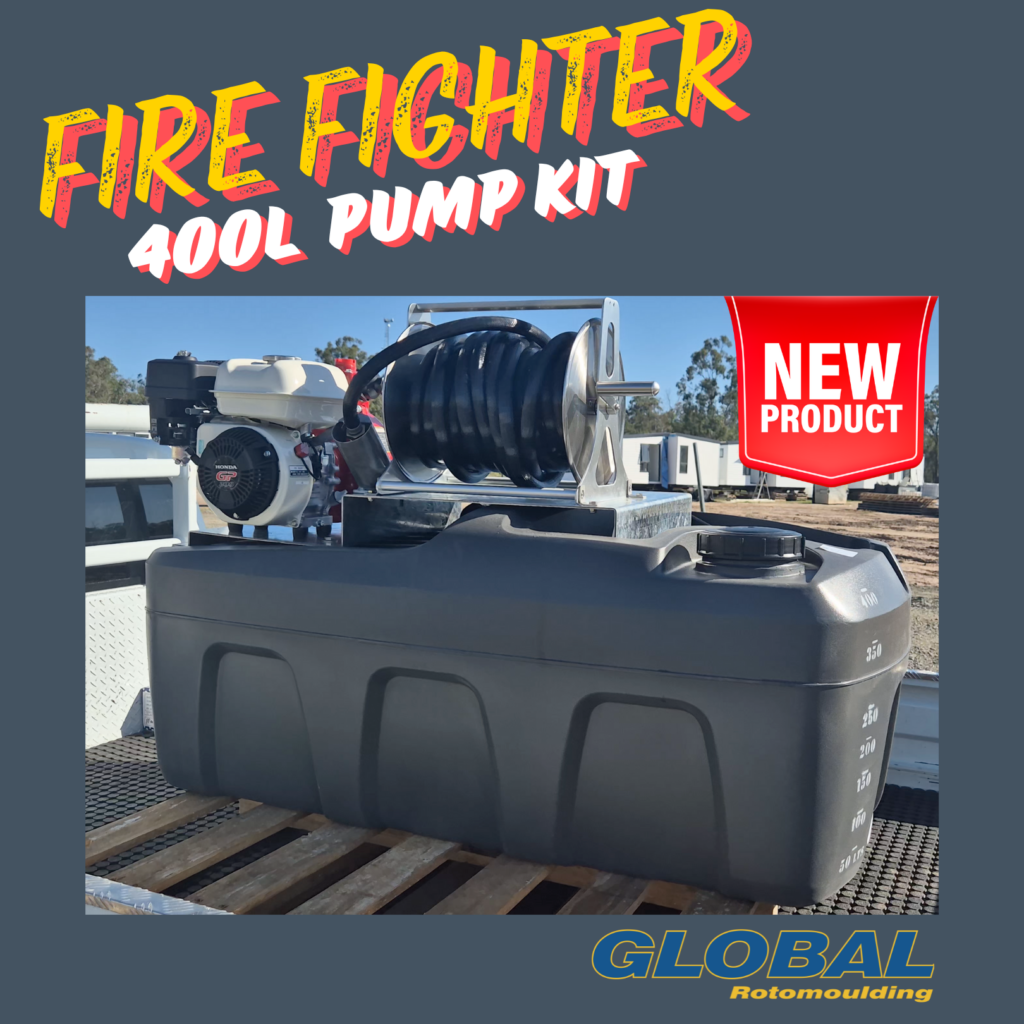 400L Baffled Fire Fighting Kit – Ready for Action - Global Rotomoulding