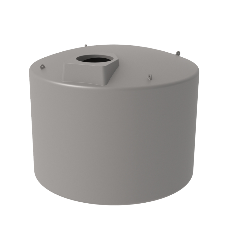 2,250L Squat Rainwater Tank - Global Rotomoulding